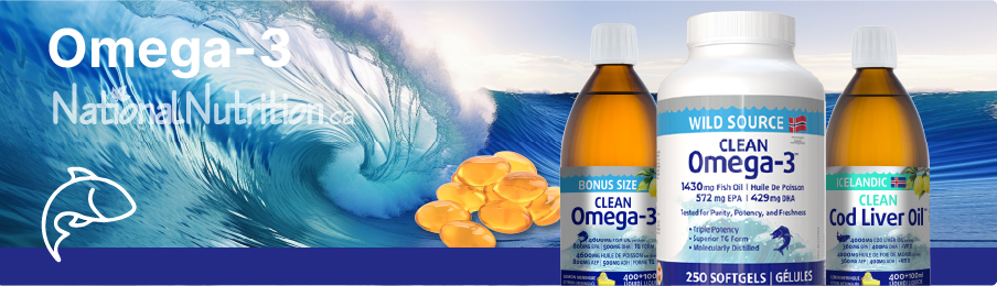 Shop for Omega 3 at National Nutrition.ca, Package Quantity: 180 Tabs