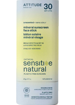 Buy Attitude Sensitive Face Mineral Sunscreen Stick SPF30 (Unscented ...