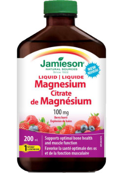 Buy Jamieson LIQUID MAGNESIUM CITRATE 100MG (BERRY BURST) – 200ML at ...