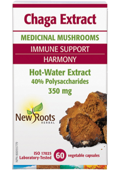 Buy New Roots Chaga Extract 350mg - 60 V-Caps at NationalNutrition.ca
