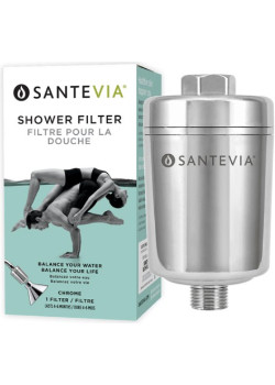 Buy Santevia Systems SHOWER FILTER (CHROME) at NationalNutrition.ca